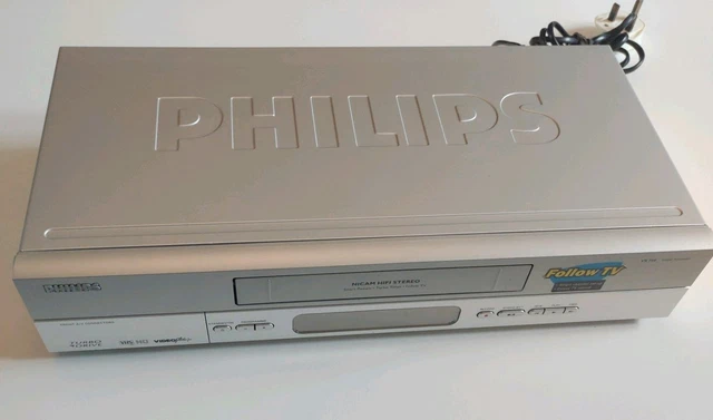 PHILIPS VR750 VHS Video Tape Cassette VCR Player Recorder *Tested *MINT ...