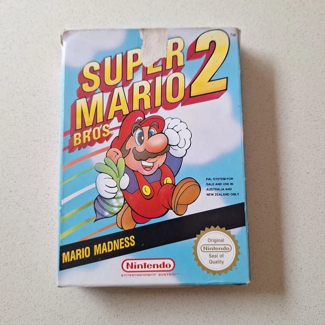 NINTENDO NES GAME Pak Game Super Mario Bros. 2 Mario Madness Complete ...