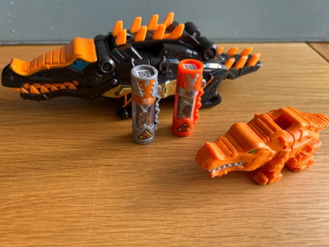 RARE POWER RANGERS Dino Charge Ltd Ed. Deinosuchus Zord + 2 rare ...