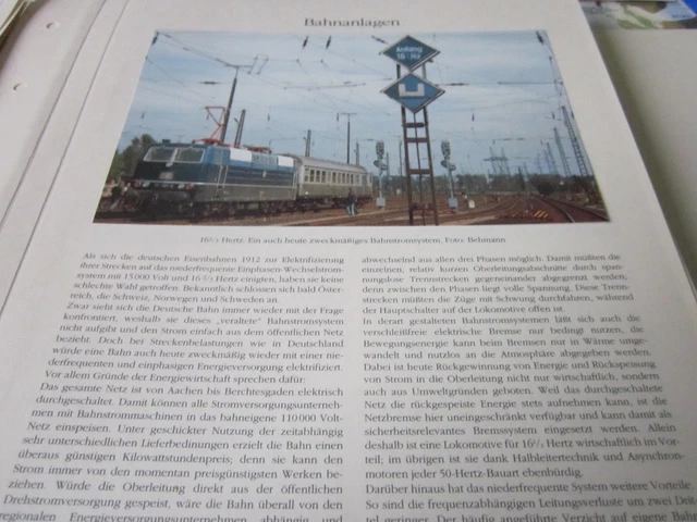 DEUTSCHES EISENBAHN ARCHIV 8 Bahnanlagen 211a Bahnstromsystem 16 2/3 ...
