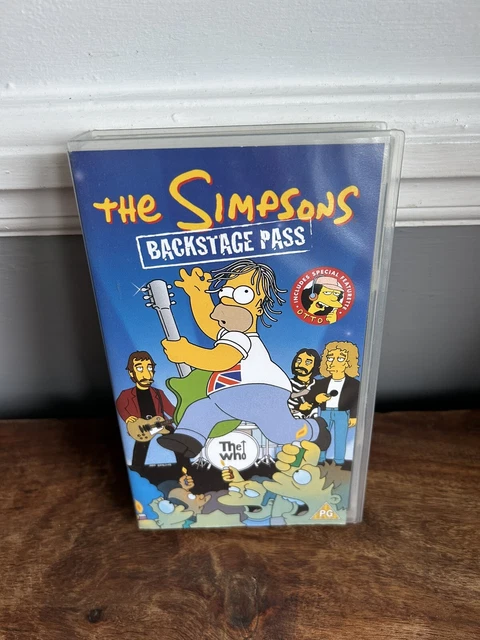 THE SIMPSONS BACKSTAGE Pass (Animated) VHS Video Retro £11.99 - PicClick UK