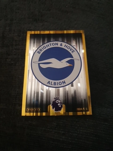 💥BRIGHTON CLUB CREST #139 Premier League 2025 Stickers Panini logo £1. ...