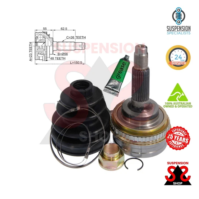 FRONT AXLE CV Joint Kit, Drive Shaft Suit TOYOTA Sera 1.5 (EXY10_, EXY10) SERA $136.86 - PicClick AU