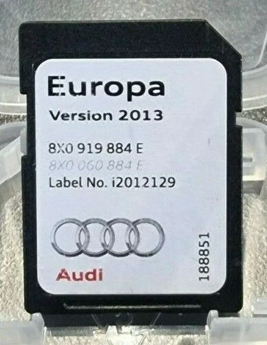 GENUINE AUDI A1 A6 A7 Q3 RMC Maps Sat Nav SD Card 2013 8X0919884E £24. ...