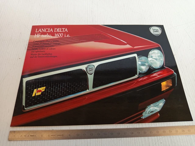 CAMPIONARIO TABELLA COLORI originale 1992 Lancia Delta HF Turbo cat ...