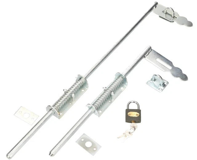 BOLT BAR DOOR bar spring lock lock bar drawer bar galvanized £13.47 ...