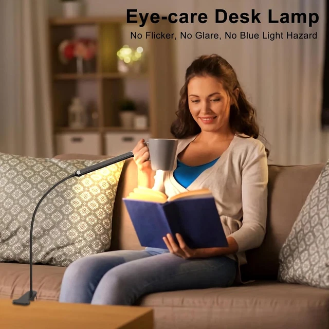 77 LED DIMMABLE Desk Lamp with Remote [3 Colour Temperatures & 10 ...
