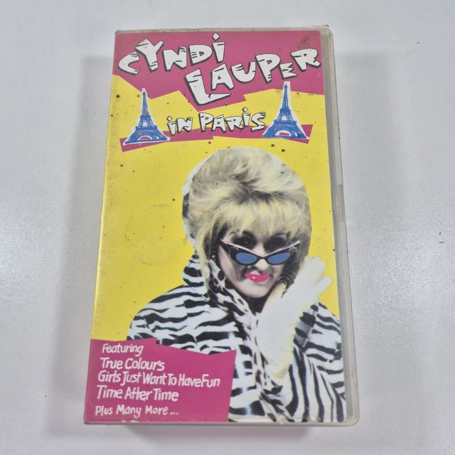 CYNDI LAUPER IN Paris VHS 1980s!! Rare! £7.95 - PicClick UK