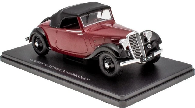 ATLAS EDITION 1:24ÈME Citroen Traction 7C Cabriolet - Rouge 1934 EUR 29 ...