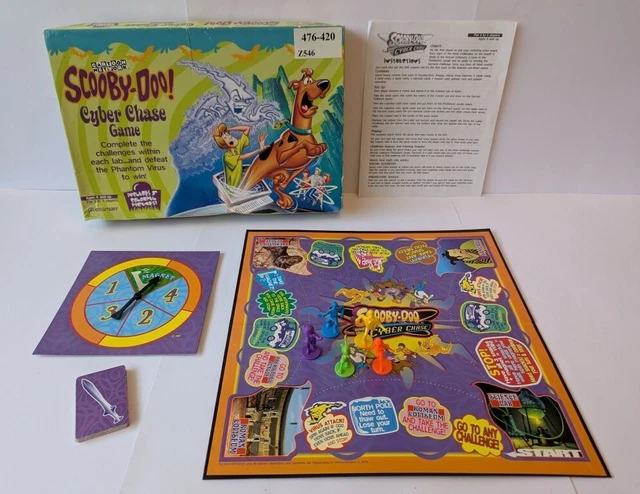 SCOOBY-DOO! CYBER CHASE Cartoon Network Board Game 2002 Vintage Good ...