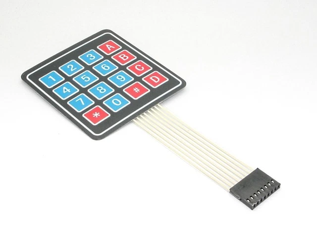 MEMBRANA TECLADO 4X4 Autoadhesivo Teclado Arduino Raspberry Pi Matriz ... MEMBRANA TECLADO 4X4 Autoadhesivo Teclado Arduino Raspberry Pi Matriz ...