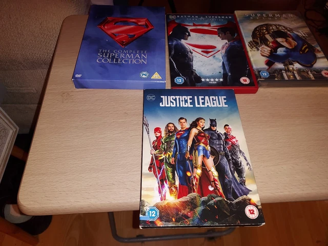 7 SUPERMAN FILMS superman 1 2 3 4 set returns v batman justice league £ ...