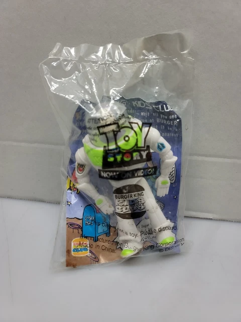 TOY STORY BUZZ Lightyear Figurine Burger King Kids Club 1995 Disney ...