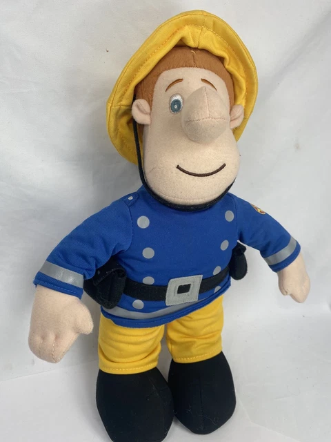FIREMAN SAM TALKING Soft Plush Doll Sam with Sounds & Songs 14” Working ...