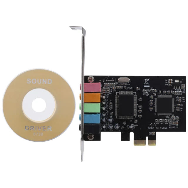 5.1 INTERNAL SOUND Card for 10 with Low Profile Bracket, 3D Stereo PCI ...