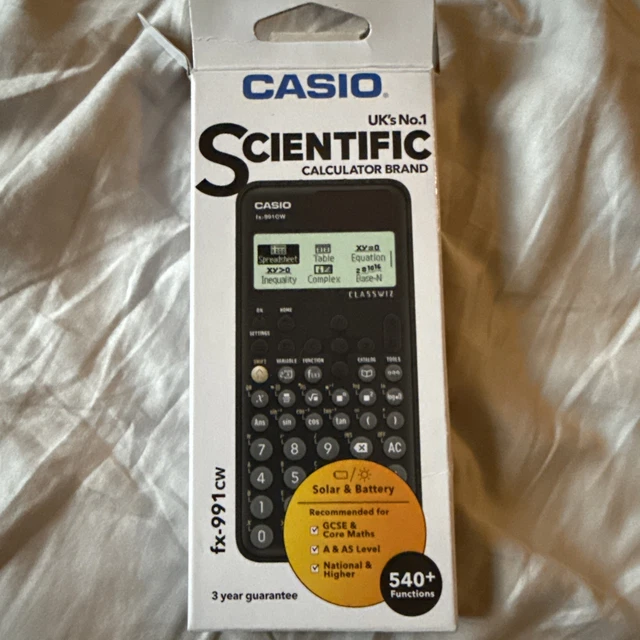 CASIO FX-991CW ADVANCED Scientific Calculator GCSE a Level Black £11.12 ...