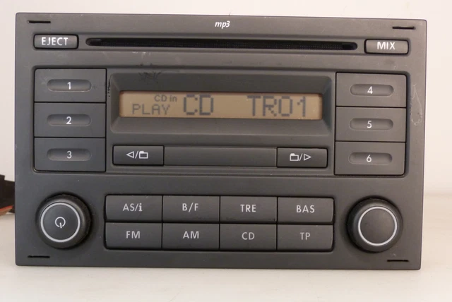 VW SEAT RCD 200 MP3 GOLF IV SHARAN BORA POLO PASSAT car radio with code ...
