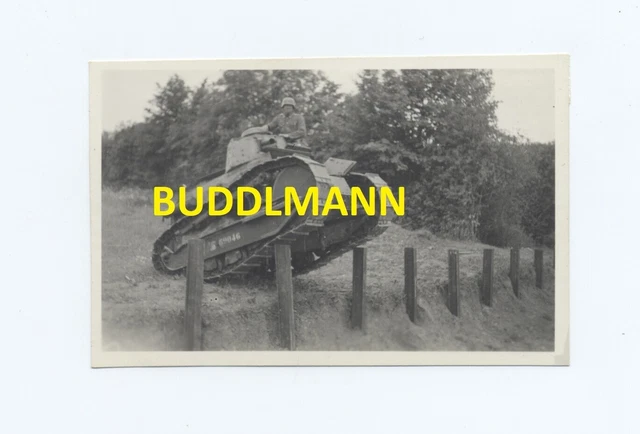 FOTO FRANZÖSISCHER PANZER Beute Wehrmacht Vormarsch Renault FT FT17 EUR ...
