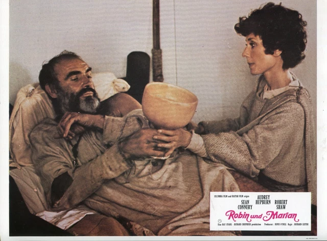 AUDREY HEPBURN UND Sean Connery ROBIN UND MARIAN: 1 Aushangfoto ... AUDREY HEPBURN UND Sean Connery ROBIN UND MARIAN: 1 Aushangfoto ...