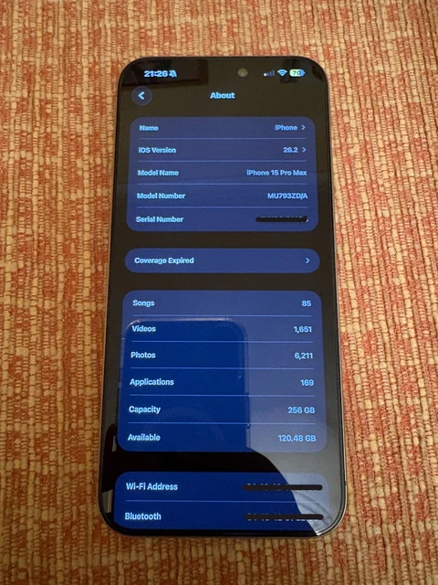 APPLE IPHONE 15 Pro Max 256GB, Unlocked, 100% Battery Health – Perfect ...