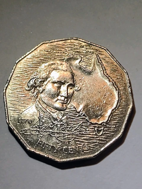 RARE 1970, 50 Cent Australian Coin, Captain Cook. $5.00 - PicClick AU