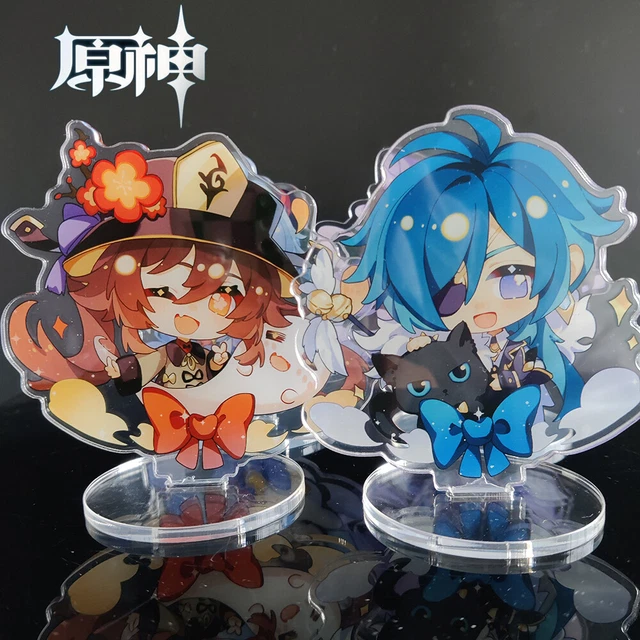 GENSHIN IMPACT GANYU Hu Tao Zhongli Tartaglia Childe Cute Acrylic Stand ...