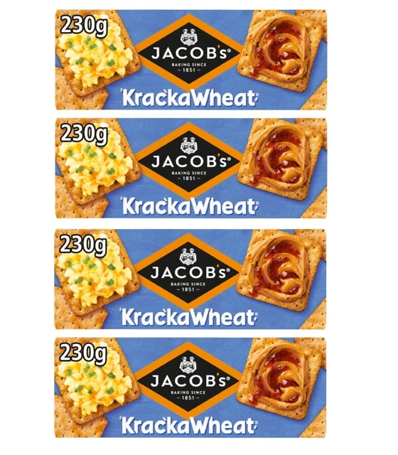 JACOB'S KRACKAWHEAT KNACKER 230g Packung 4 EUR 17,23 - PicClick DE