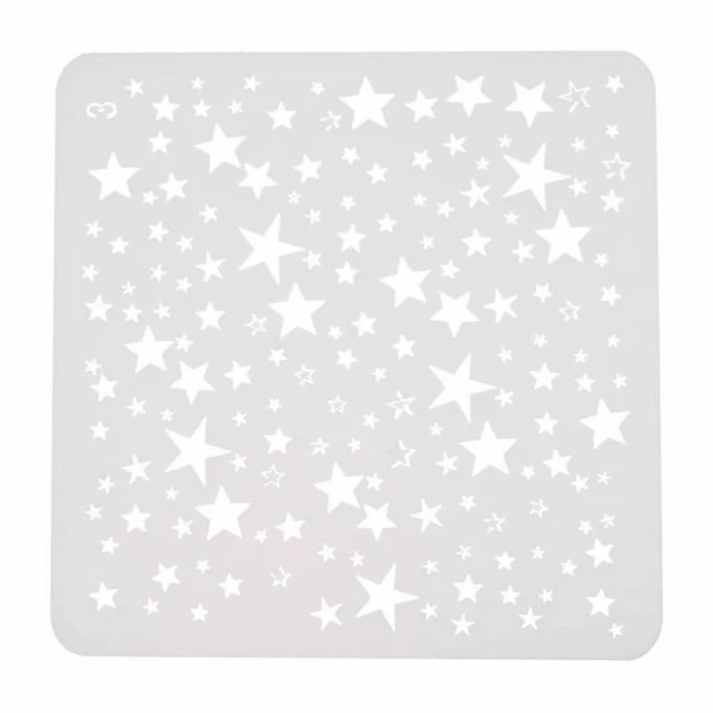 1 TEILIG PLASTIK Hohl Lineal Star Muster Schablone Prägung Stanze Scrapbooki EUR 8,00 - PicClick IT