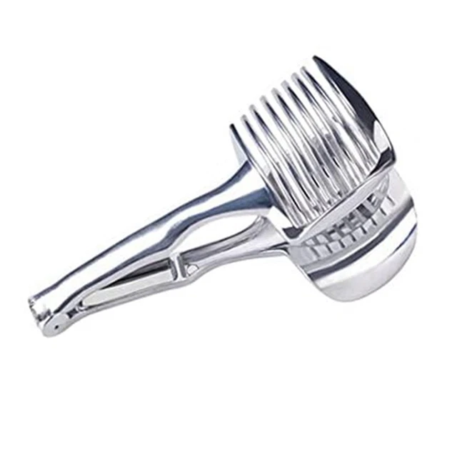 KITCHEN GADGETS HANDY Onion Holder Potato Tomato Slicer Vegetable ...