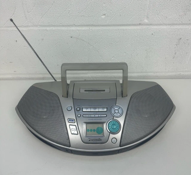 PANASONIC RX-ES20 PORTABLE stereo system boombox radio, cassette and CD ...