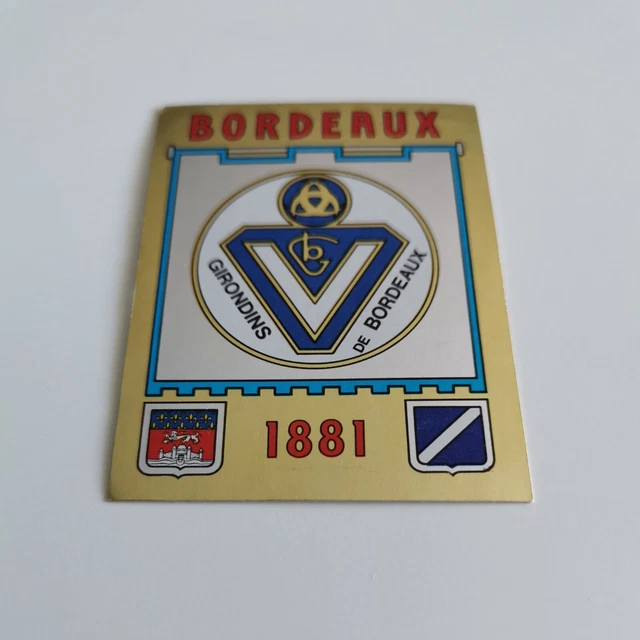 N°37 BORDEAUX GIRONDINS Ecusson Badge vignette Panini football 1983 83 ...