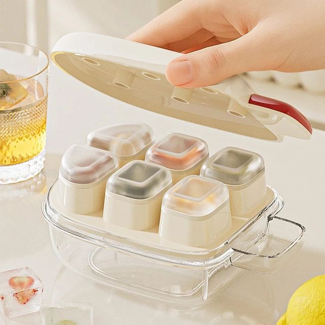 MINI ICE TRAY Compact Ice Tray Cute Ice Cube Design Quick Ice ...