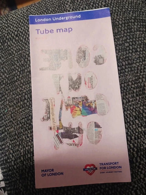 LONDON UNDERGROUND, TUBE Map May 2023 £0.99 - PicClick UK