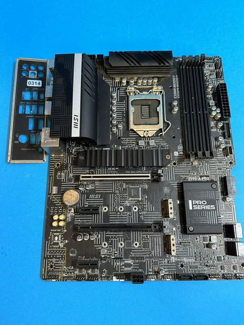 MSI Z590-A PRO Motherboard Intel Z590 4× DDR4 LGA 1200 ATX 3 x M.2 £24. ...