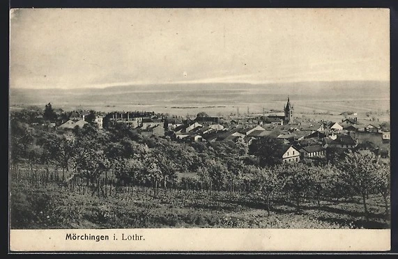CPA MÖRCHINGEN I. Lothr., Vue panoramique sur la ville et les environs ...