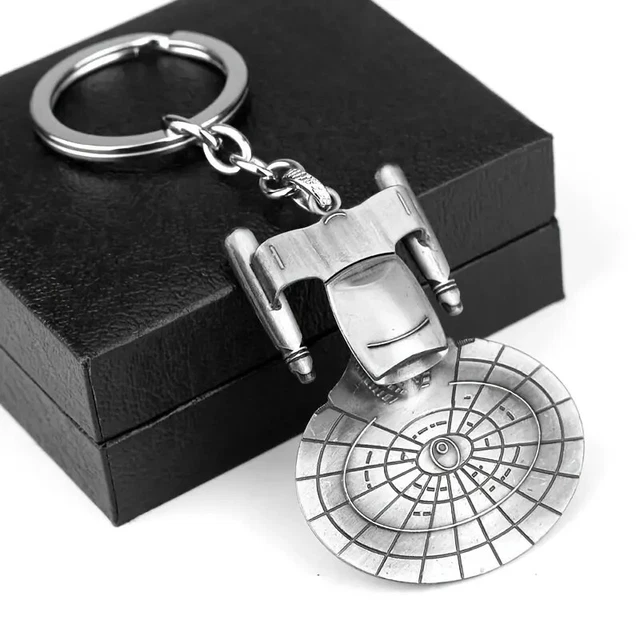 STAR TREK STARSHIP USS Enterprise NCC-1701-D Metal Alloy Keychain ...