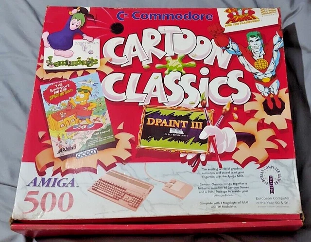 COMMODORE AMIGA 500 Cartoon Classics Pack - Great Condition £390.23 ...