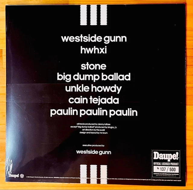 WESTSIDE GUNN HWH 11 Rap Record US Hip-Hop Rare Collector's Vinyl $459. ...