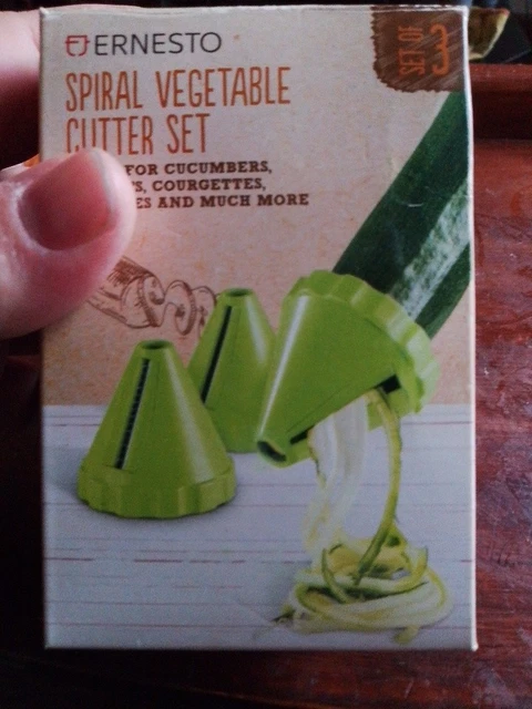 VEGETABLE SPIRAL SLICER Set 2 Julienne Cutter Peeler Very Sharp (No Box ...