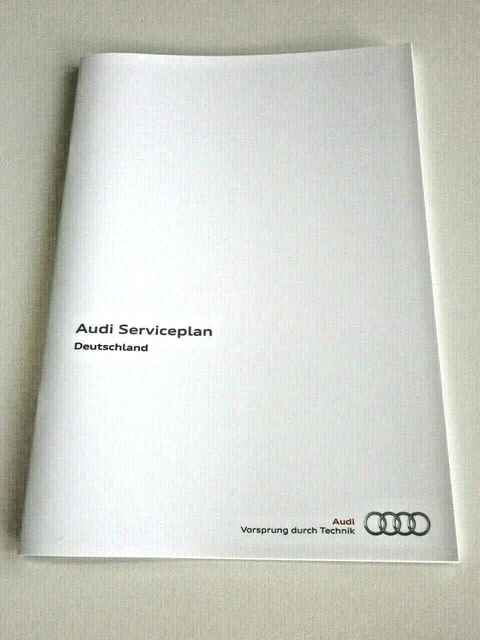 ORIGINAL AUDI - Serviceplan Serviceheft für A1,A3,A4,A5,A6,A7,A8,Q3,Q5 ...