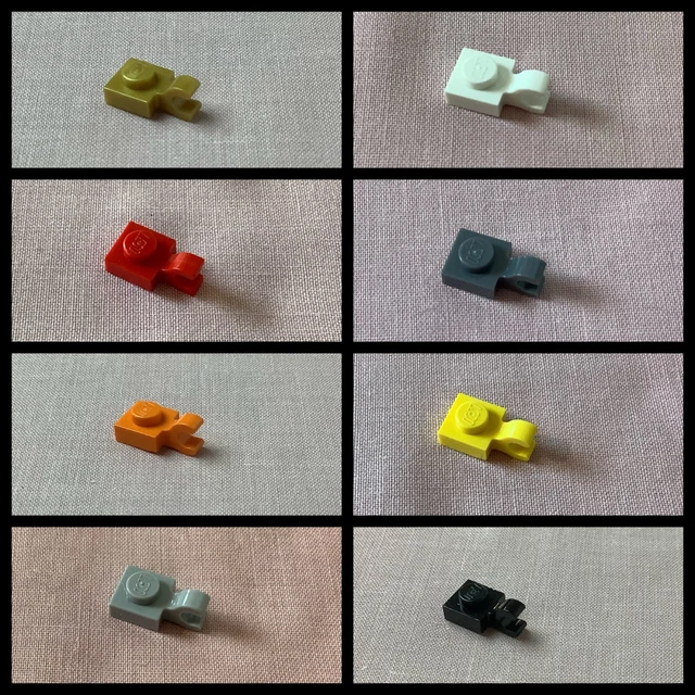 LEGO PART NO 6019: Plate 1x1 Horizontal (U) Clip - Choose Colour ...