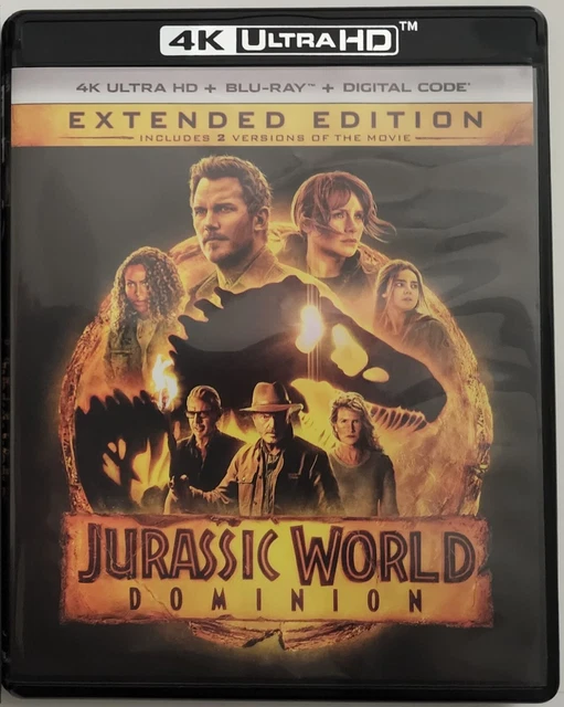 JURASSIC WORLD: DOMINION 4K Ultra Hd Blu Ray 2 Disc Set Free Shipping EUR 14,63 - PicClick FR