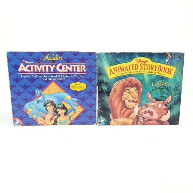 DISNEY'S THE LION King Animated Storybook & Aladdin Activity Center CD ...