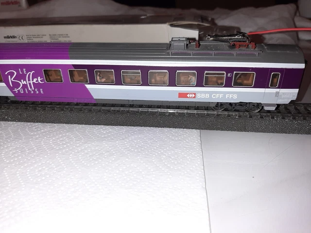 MÄRKLIN H0 4125 D-Zug Speisewagen SBB LE Buffet Suisse +4365 Panoramawagen EUR 3,50 - PicClick DE