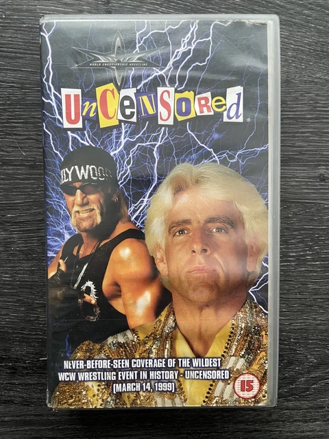 VHS VIDEO TAPE WCW Uncensored PPV March 14 1999 PAL Rated 15 Wrestling ...