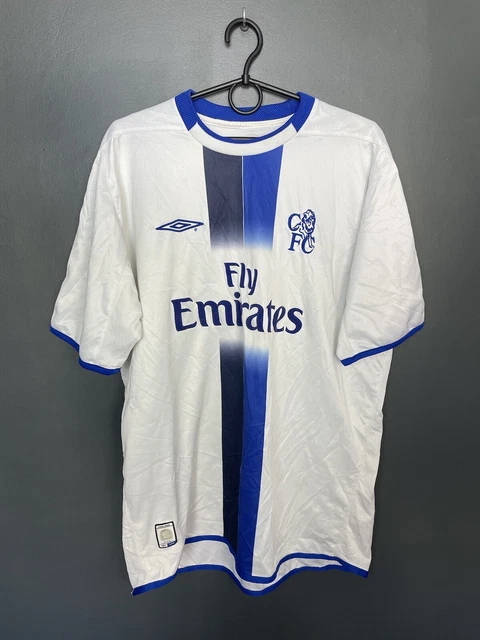 CHELSEA 2003/2004 AWAY Football Shirt Umbro Vintage Jersey Size L Adult ...