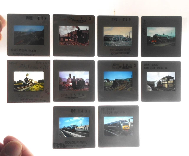 RAILWAY COLOUR SLIDES 10 Colour Rail See Description for Numbers £8.00 ...