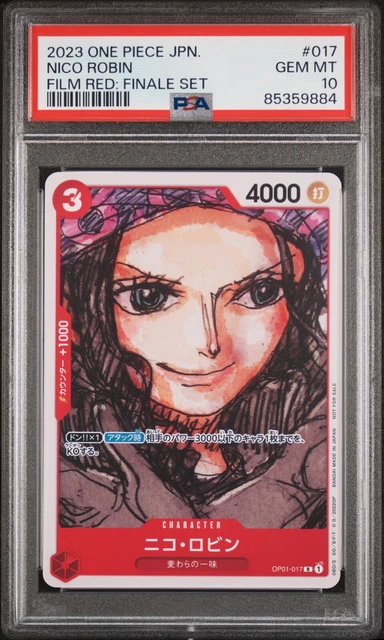 PSA 10 - Nico Robin - OP01-017 - Film Red Finale Set - One Piece TCG Japan (C) $0.99 - PicClick AU
