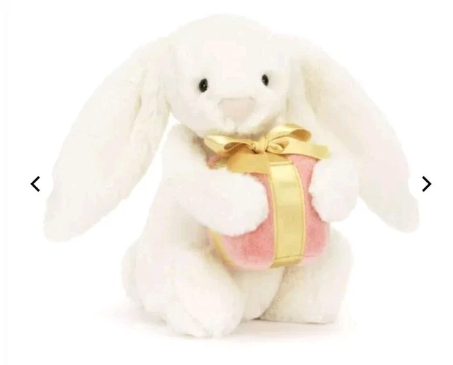 JELLYCAT I AM Bashful Bunny With Present BNWT Small £25.00 - PicClick UK