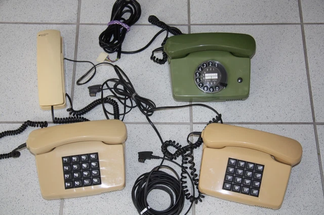 RETRO TELEFON ALT Konfolut Telekom Post Wählscheibe Tasten mit ...